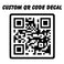 Custom QR Code Car Decal Personalized Website or Social Media Business