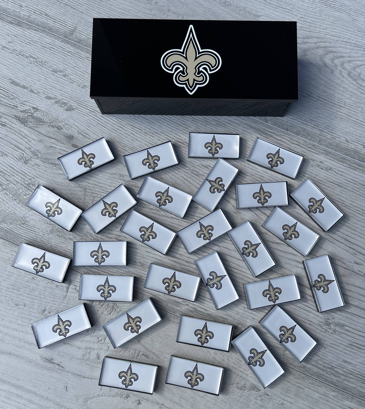New Orleans Saints Dominoes Set American Football NFL Custom Resin Dom