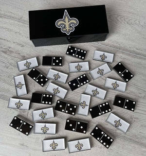 New Orleans Saints Dominoes Set American Football NFL Custom Resin Dom