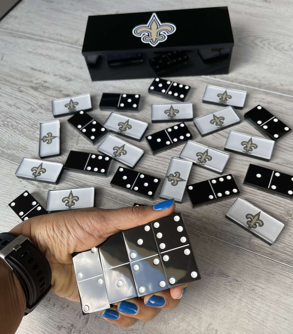 New Orleans Saints Dominoes Set American Football NFL Custom Resin Dom