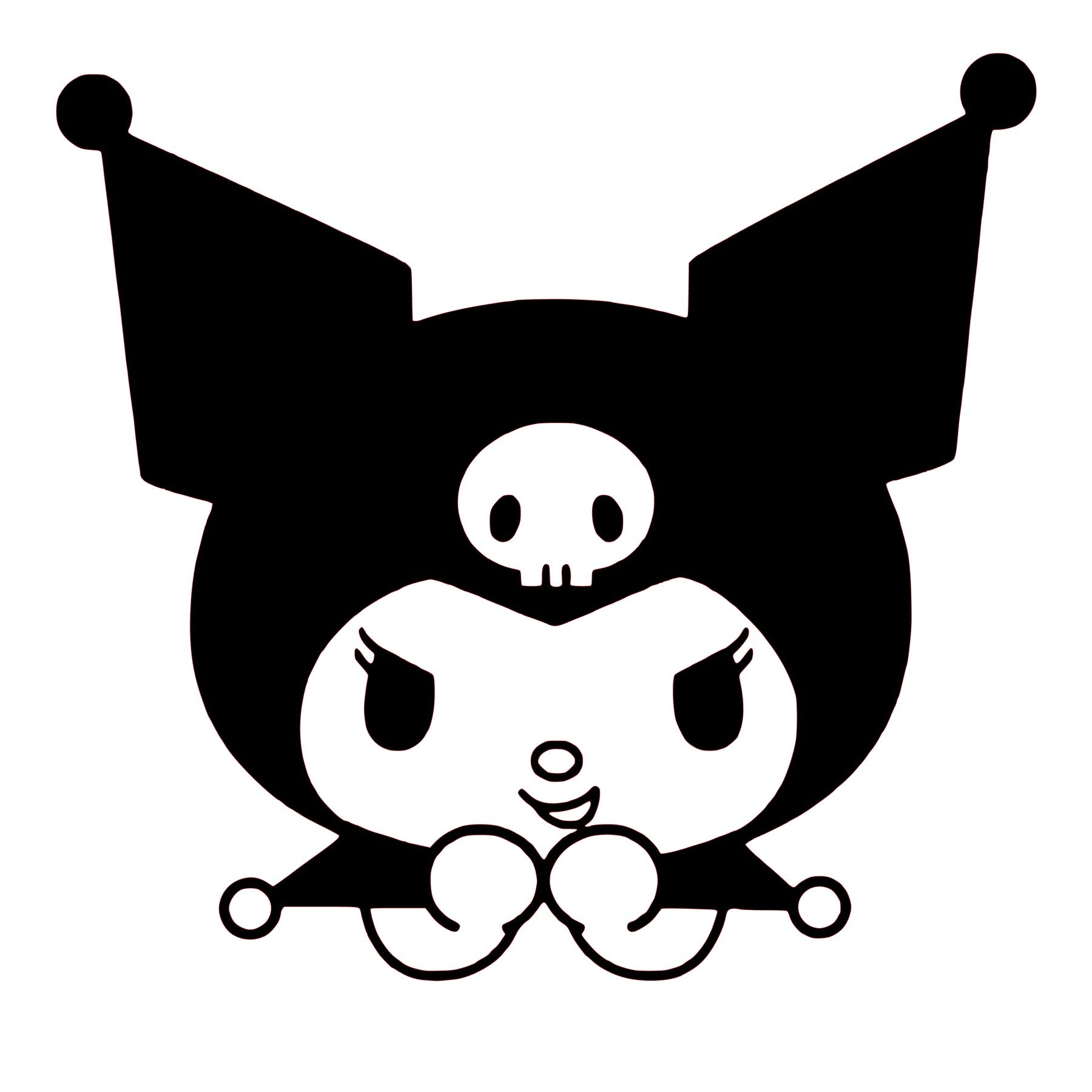 Hello Kitty Kuromi Giggle Decal Sticker Car Sticker Permanent Outdoor