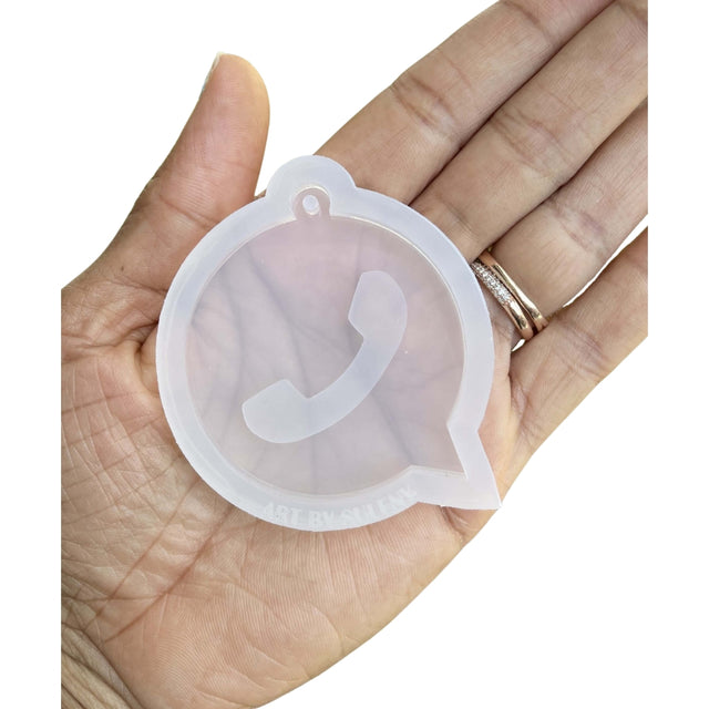 Social Media Resin Mold for Keychain Instagram Mold TikTok Mold Facebo