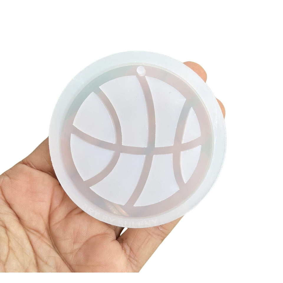Basketball Keychain Mold for Resin Basketball Sport Keychain Mold