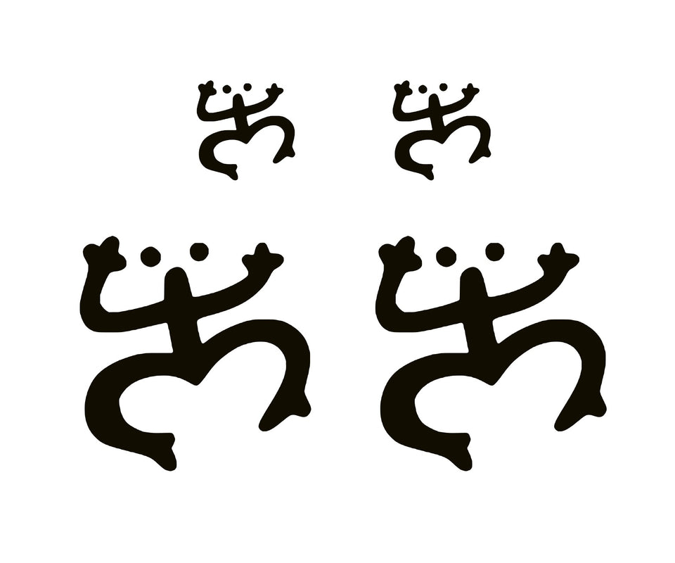 4 Pcs Coqui Taino Frog Symbol Puerto Rico Decal Vinyl Sticker for Car,