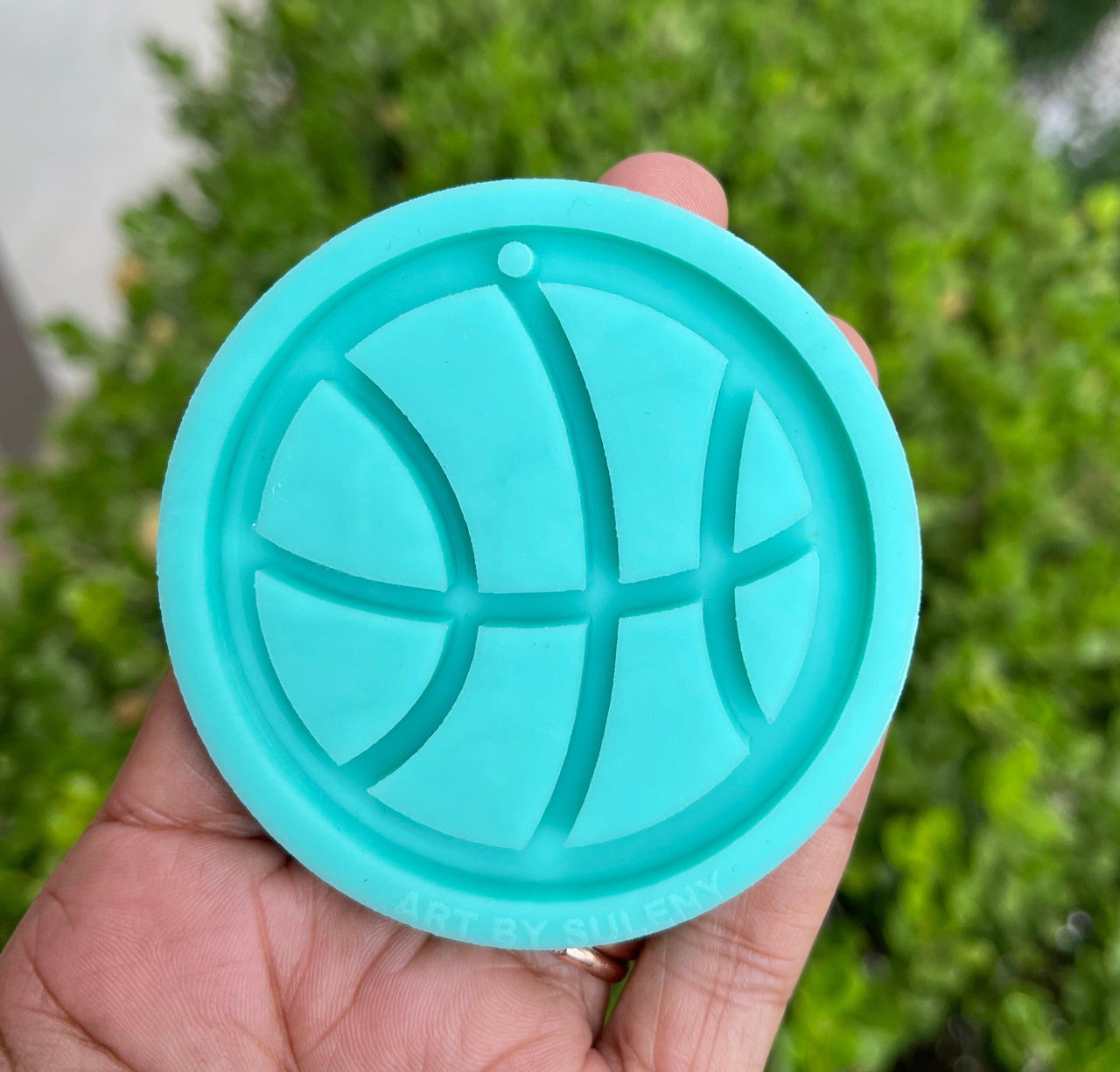 Basketball Keychain Mold for Resin Basketball Sport Keychain Mold