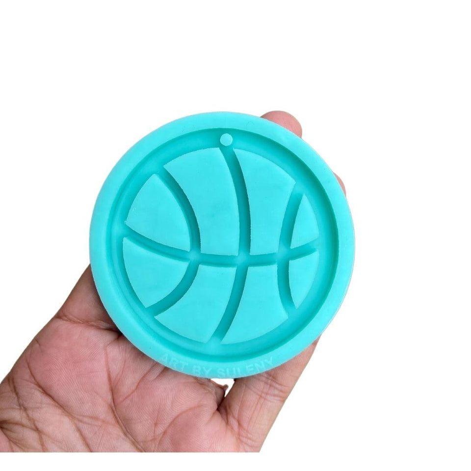 Basketball Keychain Mold for Resin Basketball Sport Keychain Mold